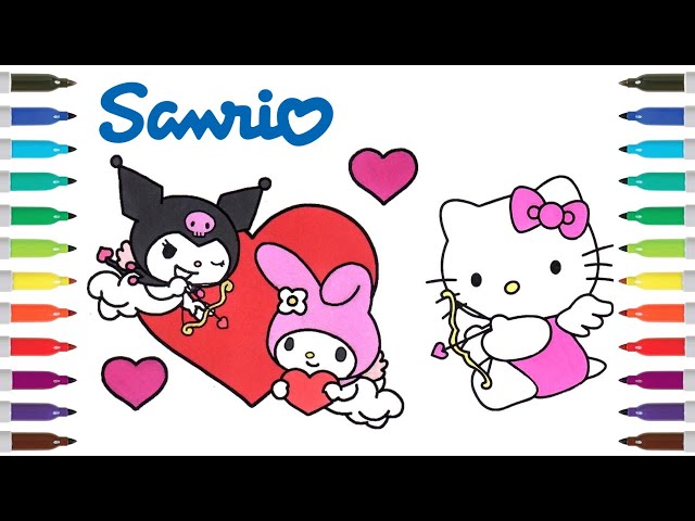 Hello Kitty My Melody Kuromi Coloring Pages Sanrio 50 Off