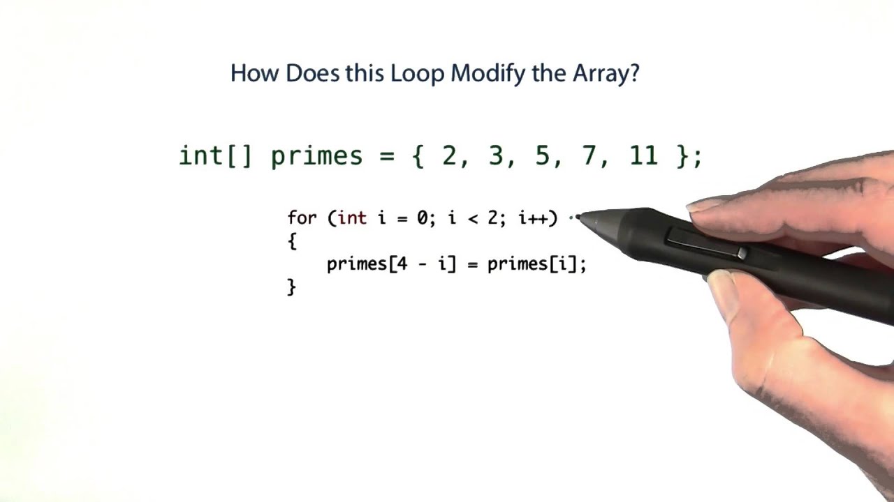 Modifying The Array Intro To Java Programming Youtube