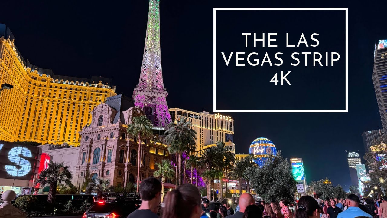 Las Vegas Strip 4k Walking Tour Youtube