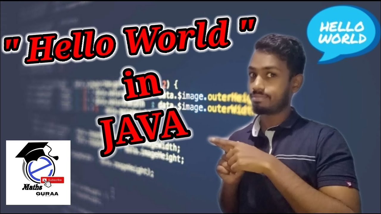 Java Hello World Program In Sinhala Hello World Java Sinhala Youtube