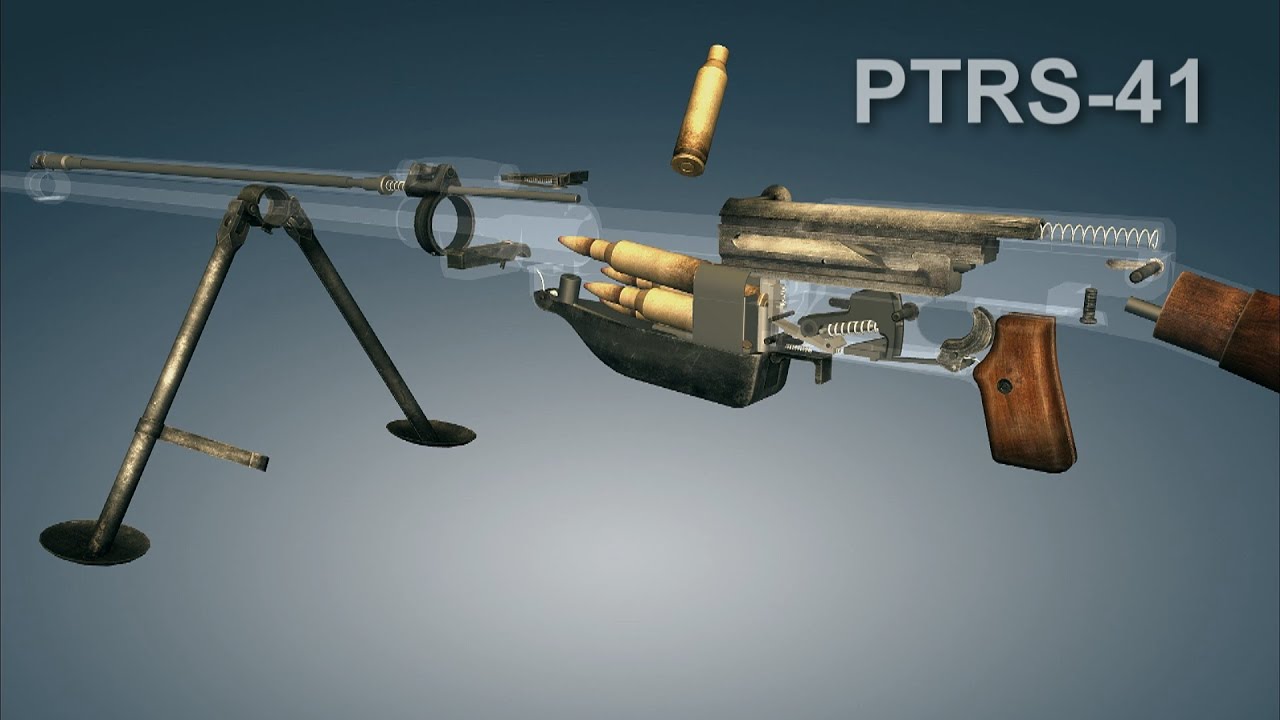 Ptrs 41 Anti Tank Rifle How It Works 3dgun Youtube