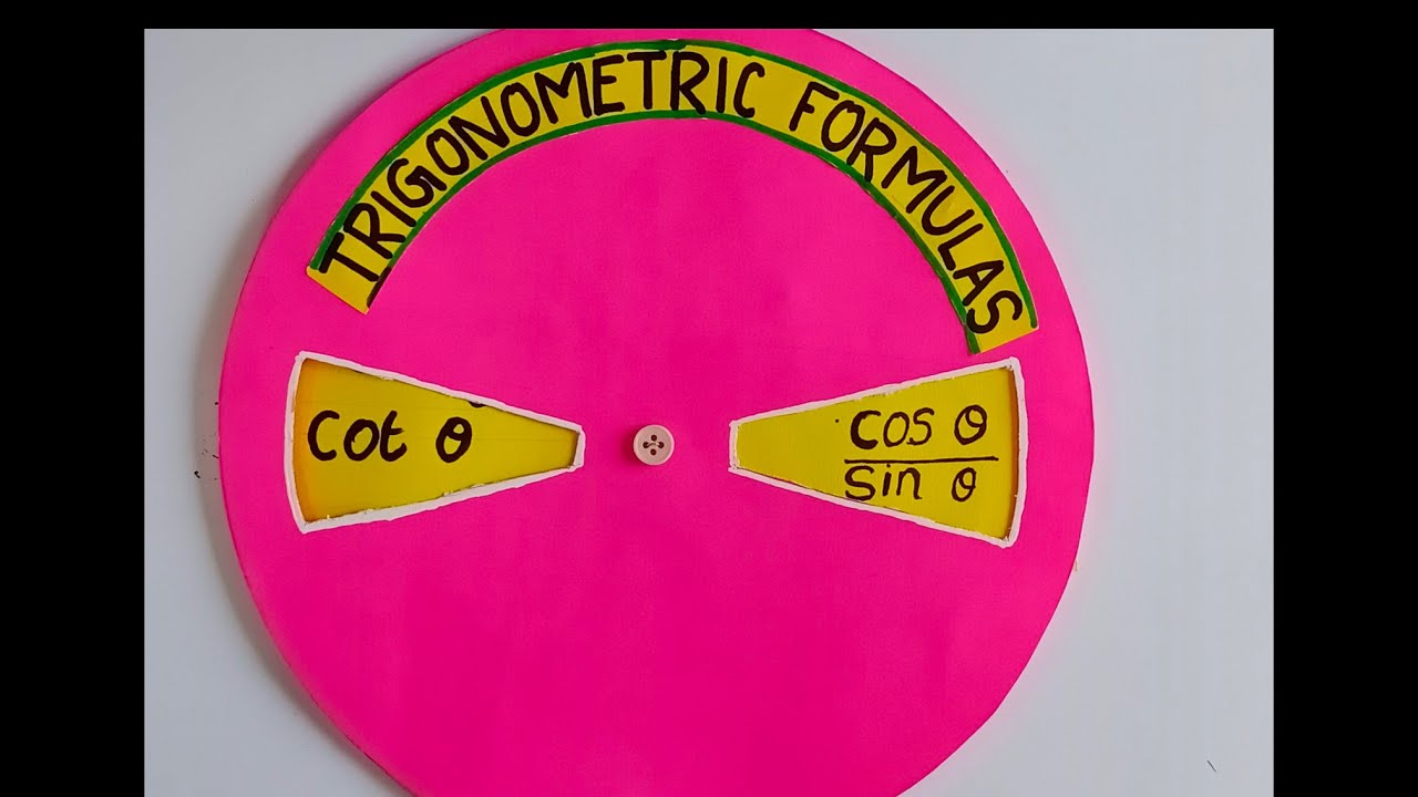 Maths Working Model Trigonometric Formulas Trigonometric Identities