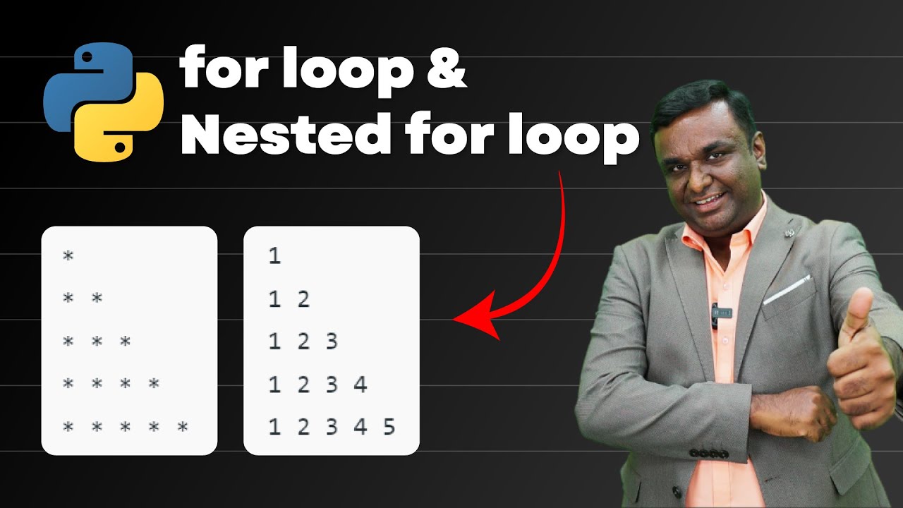 For Loop Nested For Loop Loops In Python Youtube