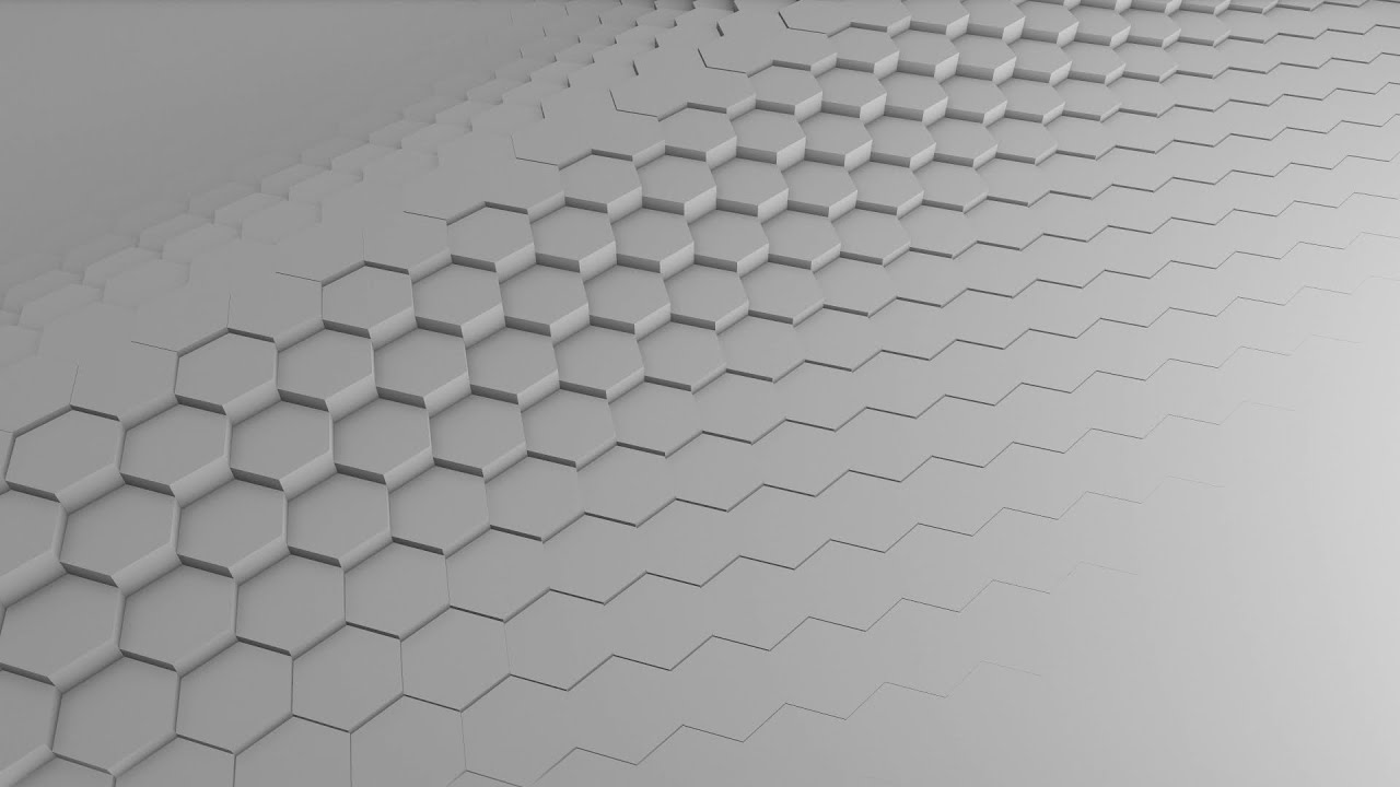 Waves Hexagons Background Loop Youtube