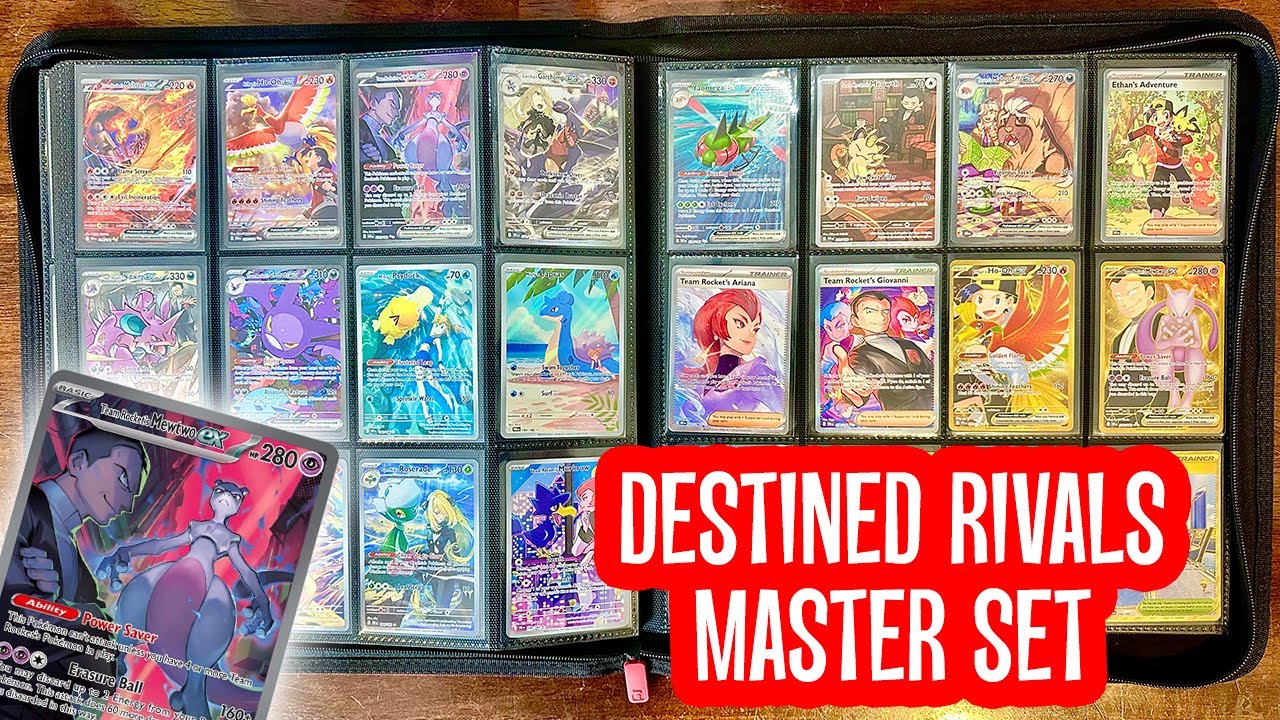 Pokemon Destined Rivals Complete Master Set 409 Cards Extras Youtube