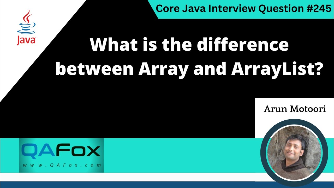 What Is The Difference Between Array And Arraylist In Java Core Java