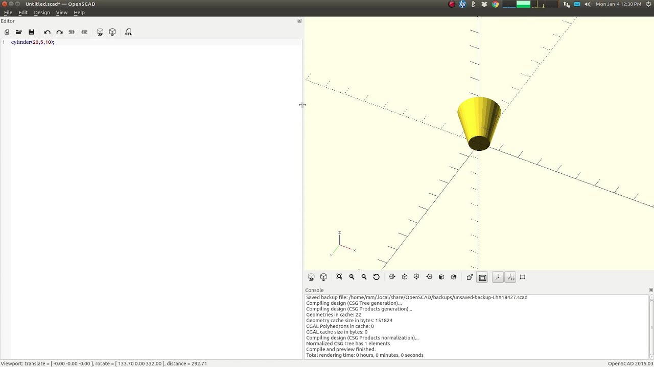 Openscad Basics 3d Forms Youtube