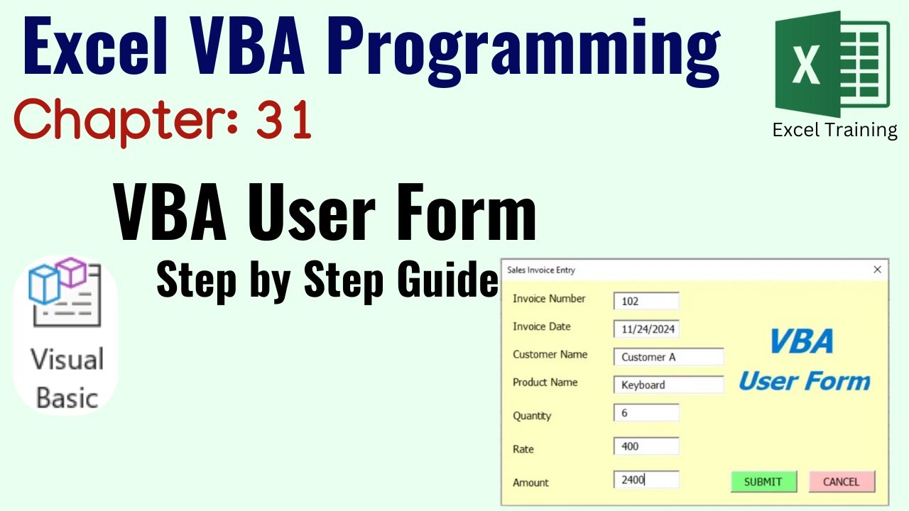 Userform In Vba Step By Step Guide To Make An User Form Chapter 31