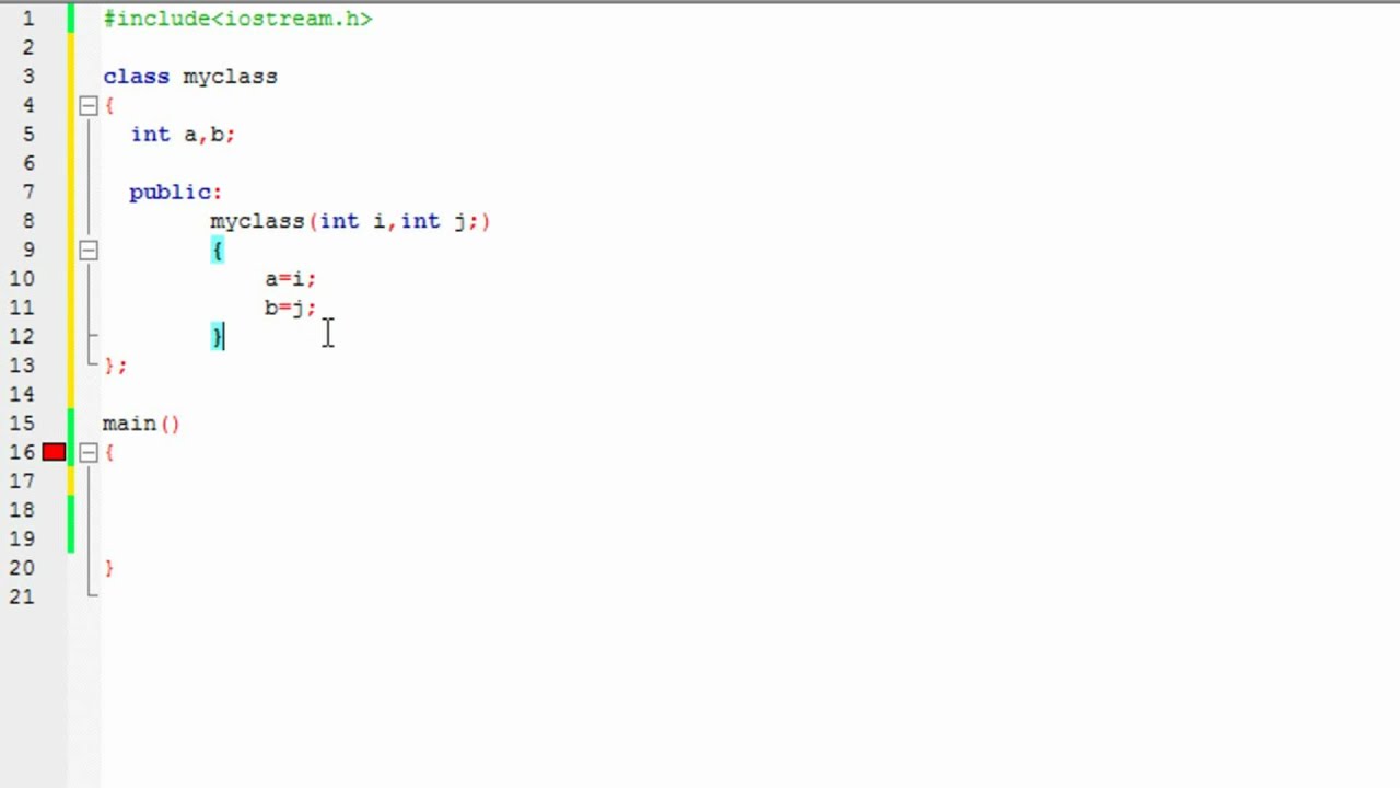 C Tutorial Parameterized Constructor Hd Youtube