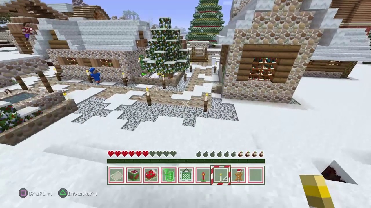 Minecraft Ps4 Festive World Exploration Youtube