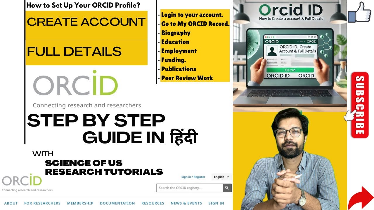 Orcid Id Step By Step Guide To Create Account Orcid Explained In