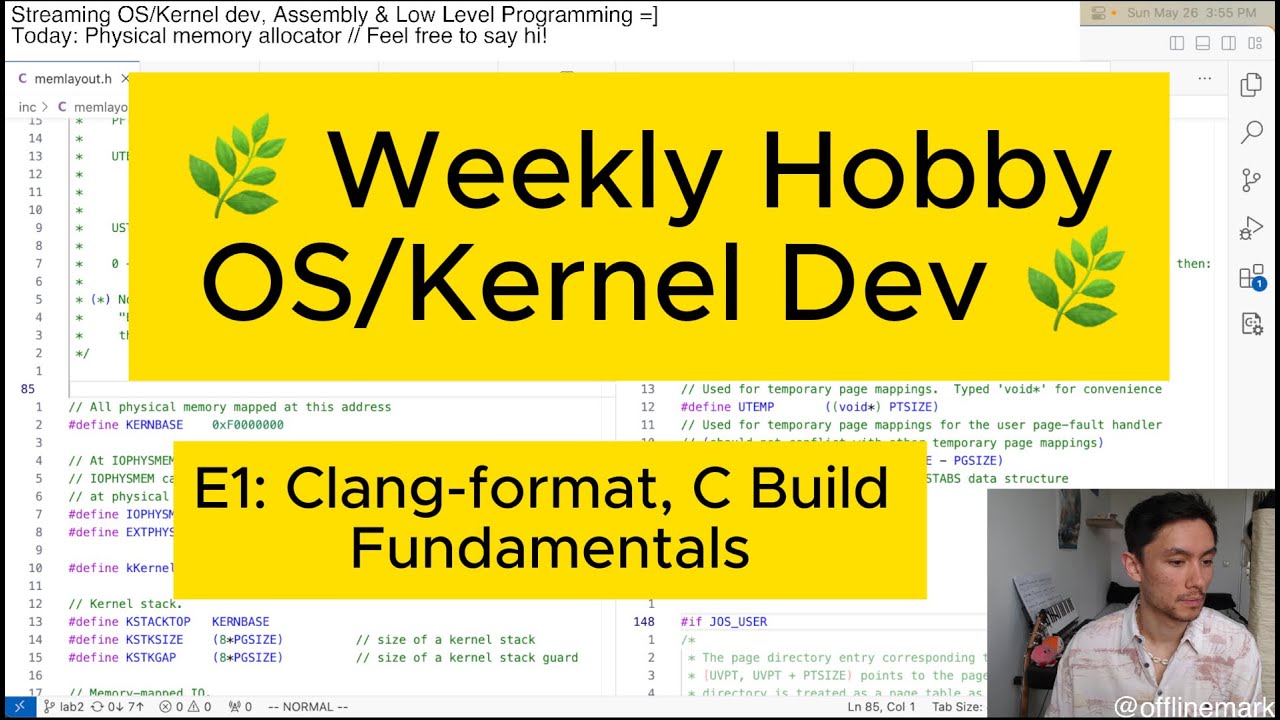 рџњї E1 Weekly Kernel Dev Gardening Clang Format C Build Fundamentals