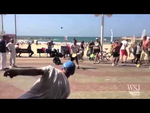 Aggressive Paddleball Turns Beach Into Battlefield Youtube