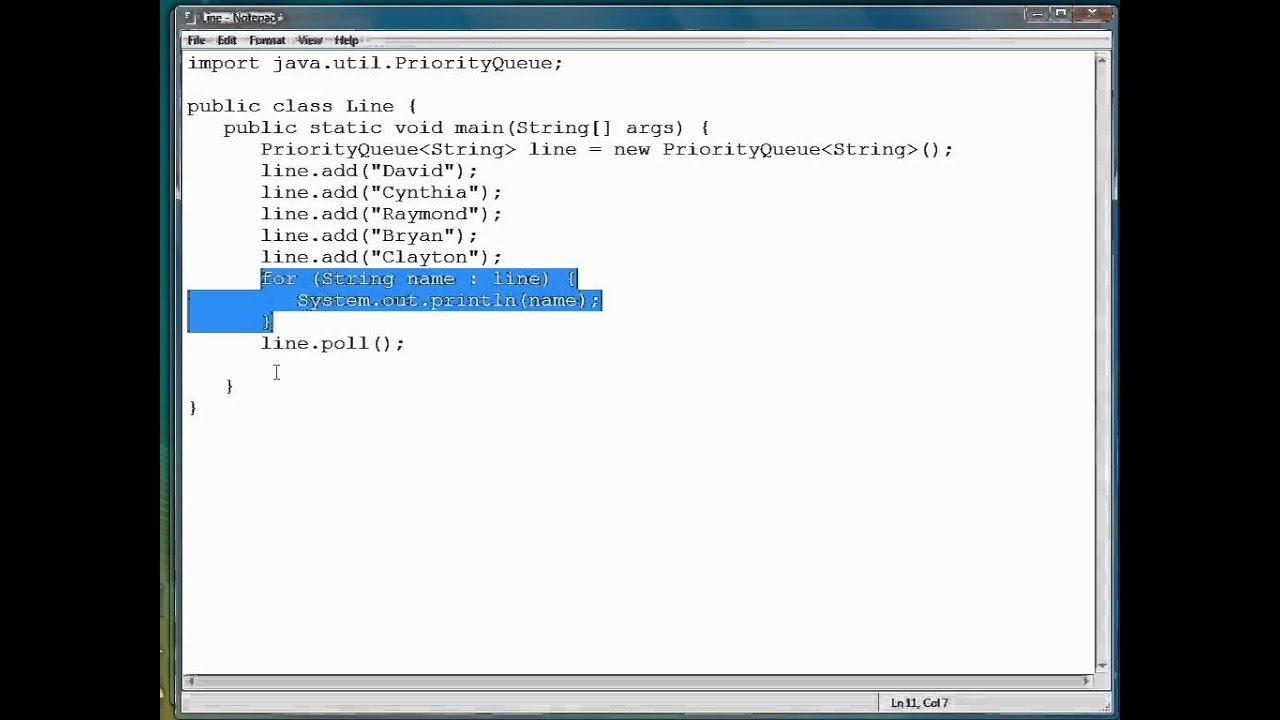 Advanced Java Programming Tutorial The Priorityqueue Class Youtube