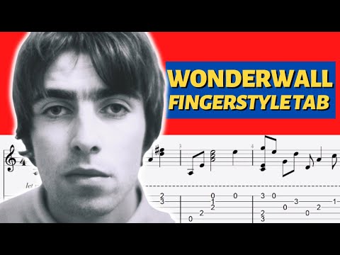 Wonderwall Fingerstyle Tab Bundle Oasis Iconic Anthem Full Easy