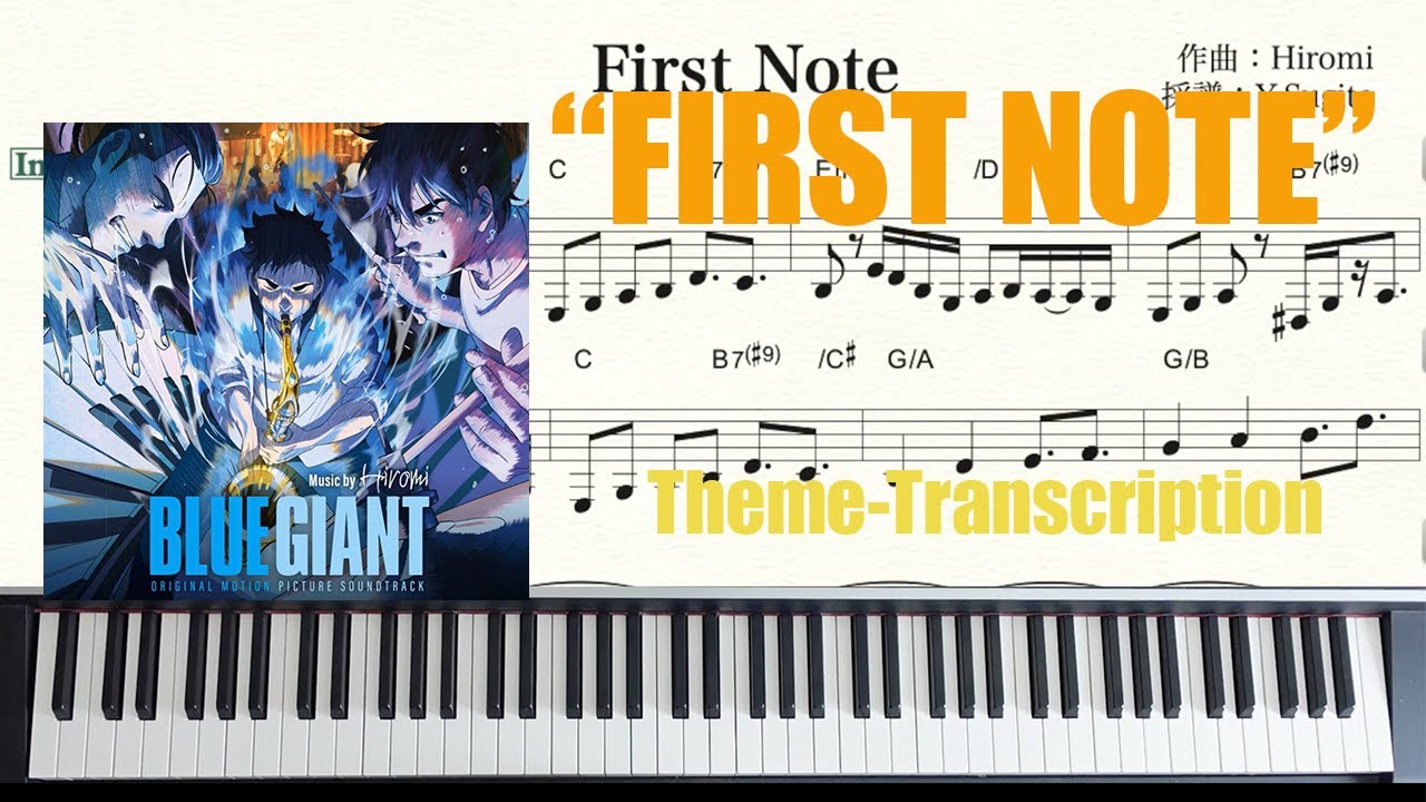 First Note 譜面あり Hiromi Theme Transcription Youtube