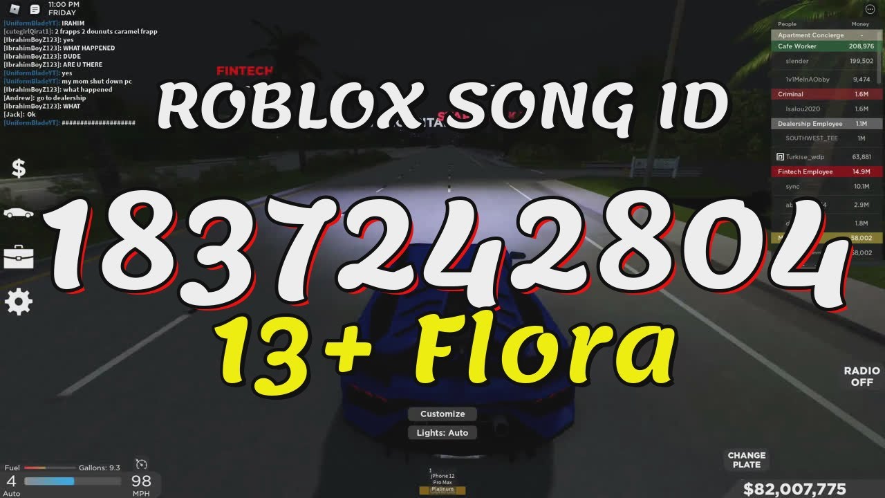 13 Flora Roblox Song Ids Codes Youtube