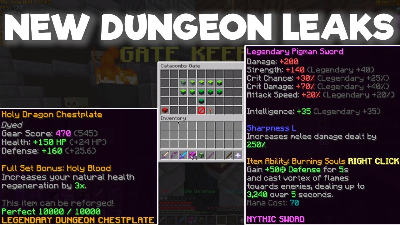 All New Dungeon Leaks Hypixel Skyblock Youtube