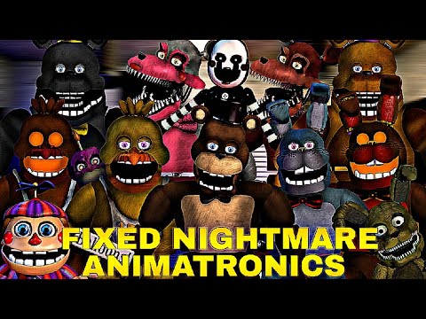 Fnaf Speed Edit Fixed Nightmare Animatronics Youtube