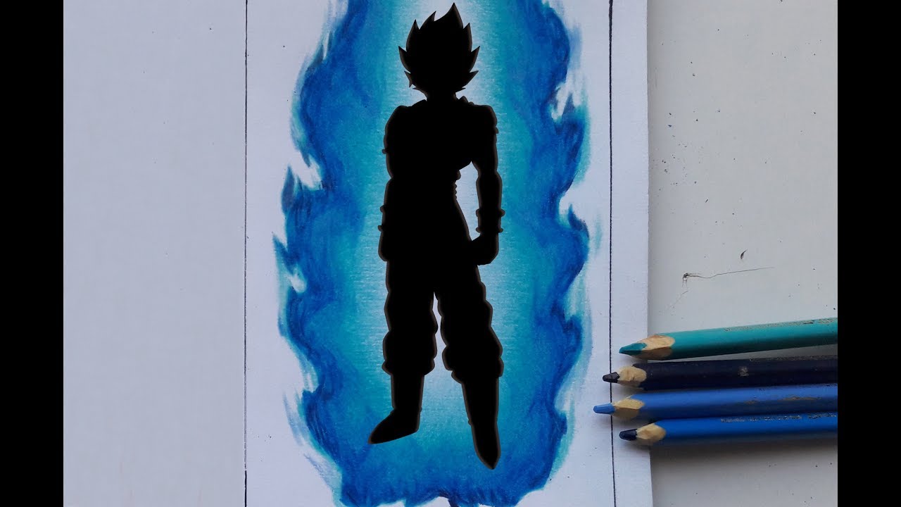 Como Pintar Solo El Aura Del Ssj Blue Paso A Paso How To Paint The Aura