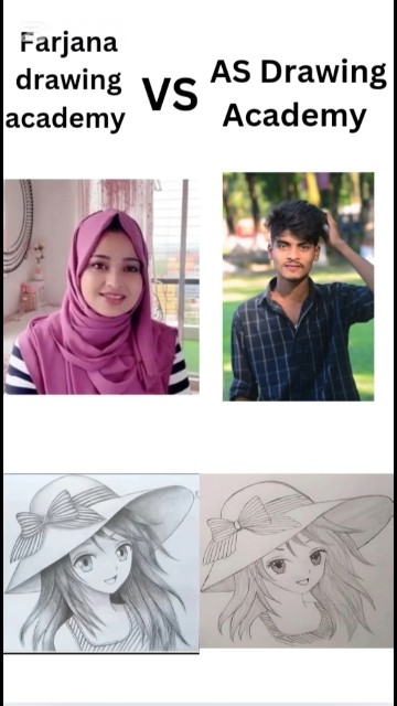 Farjana Drawing Academy Vs As Drawing Academy How To Draw A Anime Girl
