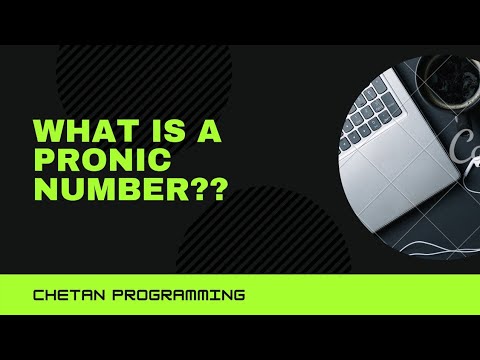 Pronic Number Java Program Chetan Programming Youtube