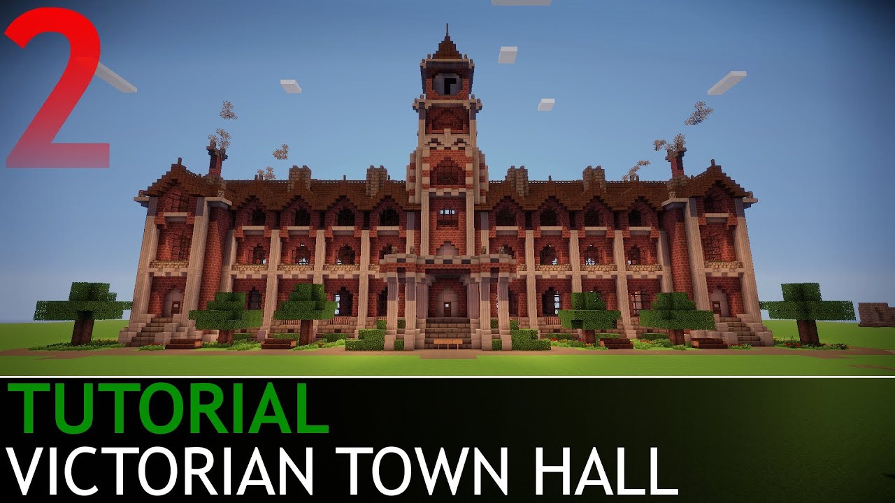 Minecraft How To Build A Victorian Town Hall Part 2 4 Youtube