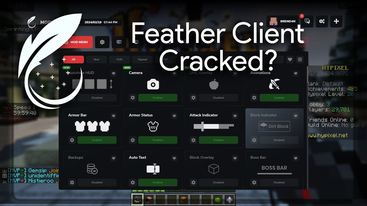 Feather Client Got Cracked Youtube