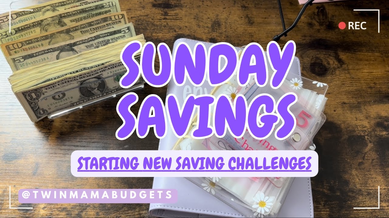 Sunday Savings Starting Saving Challenges Again Mini Savings