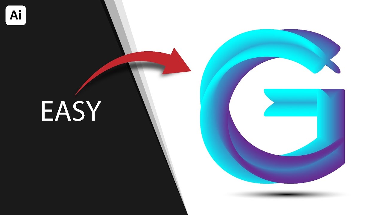 3d Blend Text Effect In Adobe Illustrator Tutorial Youtube