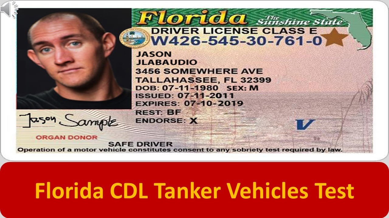 Florida Cdl Tanker Vehicles Test Youtube