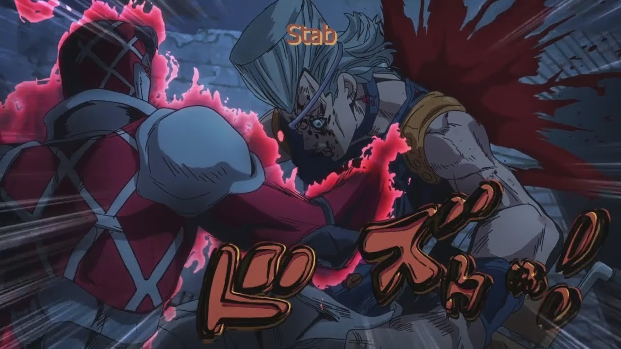 Golden Wind Polnareff Vs Diavolo Hd Youtube