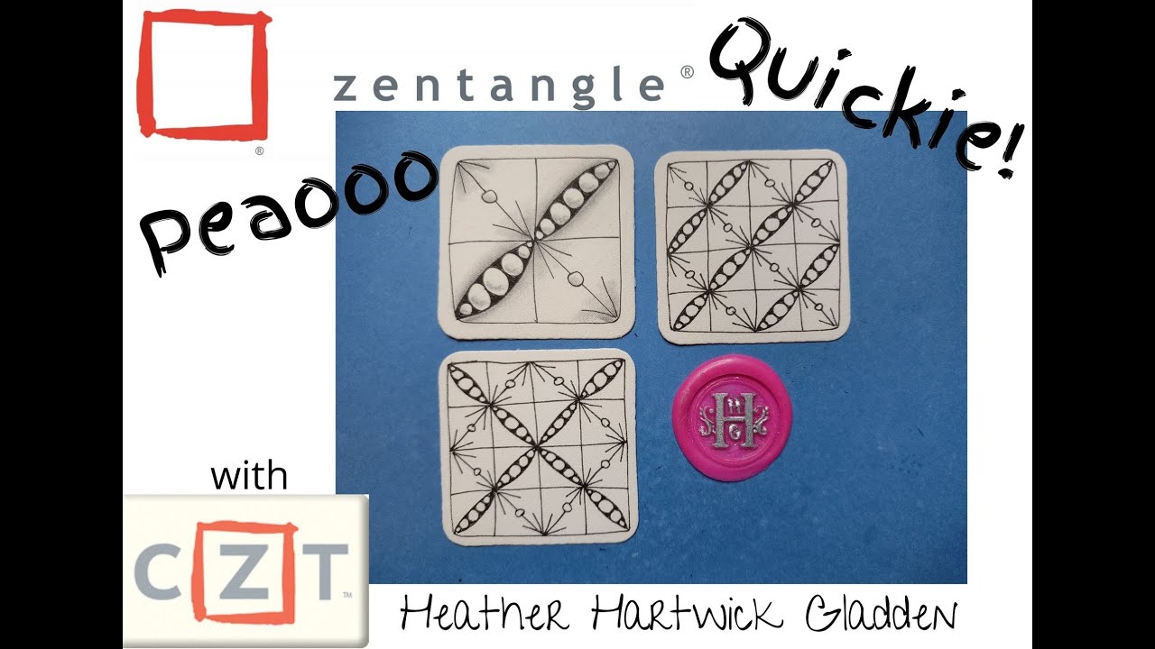 Zentangle Quickie Peaooo Youtube