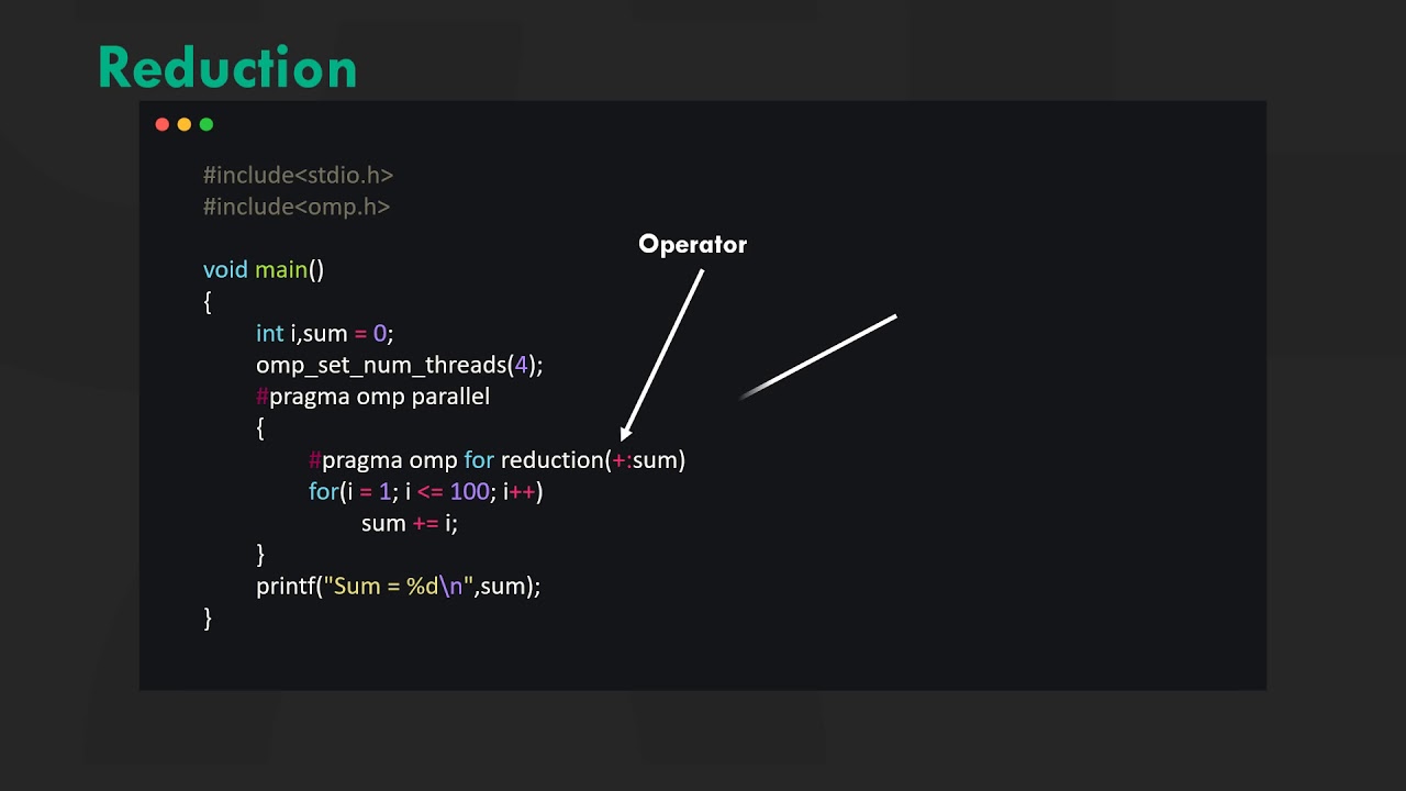 Openmp Reduction Youtube