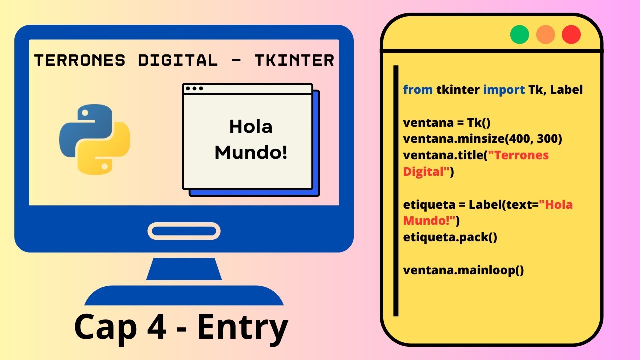 Tkinter Python Cap 4 Entry Youtube