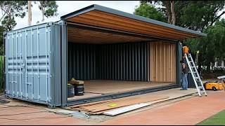 Man Builds Amazing Diy Container Home With A Rooftop Terrace Low Cost