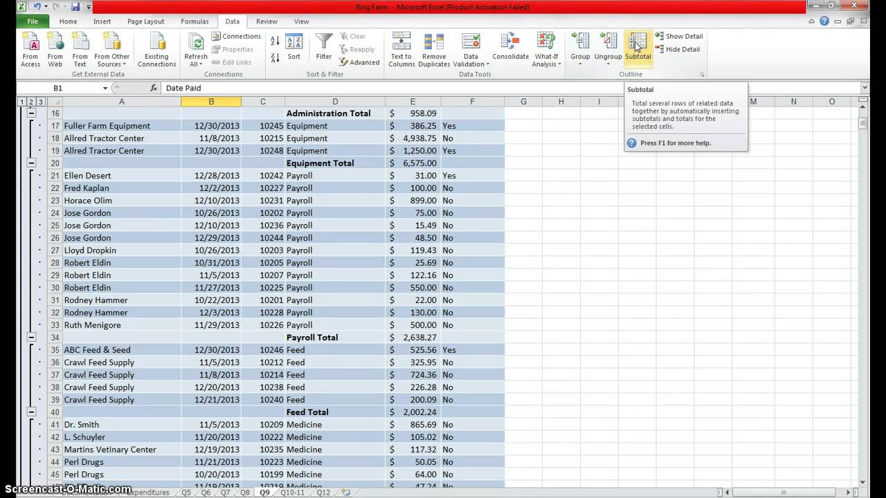 Excel Assignment 5b Youtube