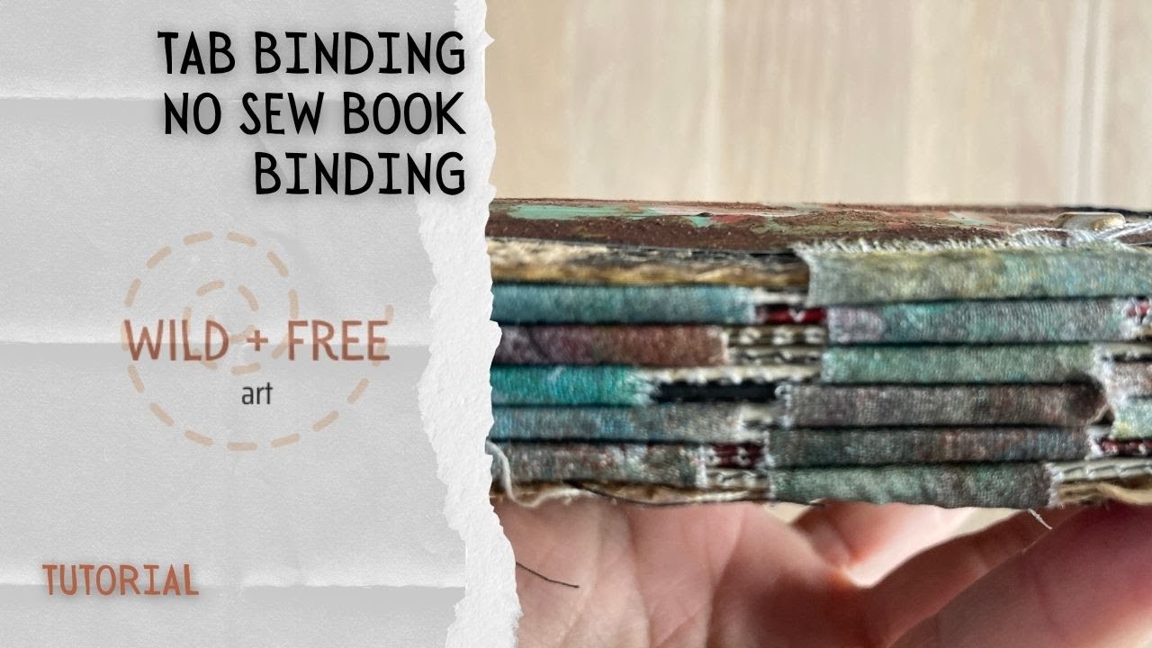 No Sew Book Binding Tab Binding Youtube