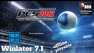 Pes 2012 Winlator 7 1 Gameplay Playable Windows Emulator Android ...