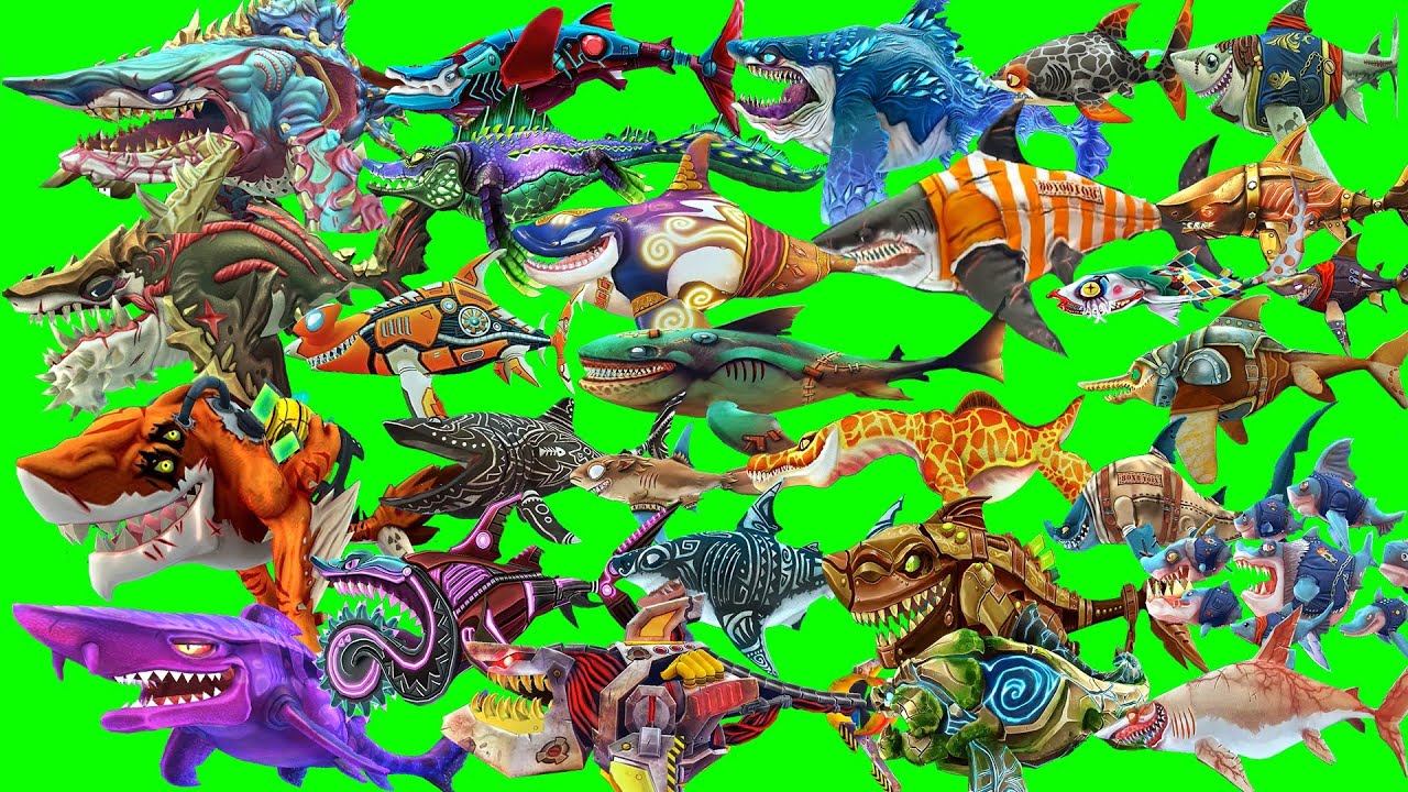 Hungry Shark World New Update All 33 Sharks Skins Unlocked New