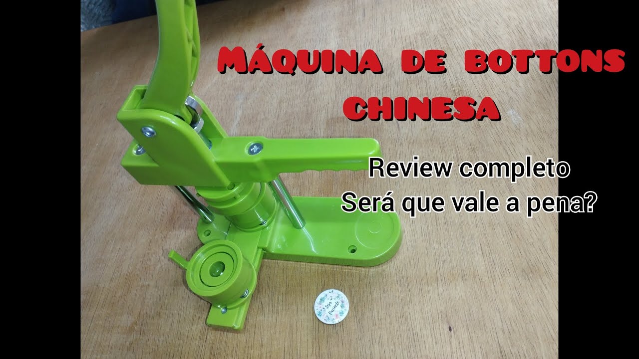 Máquina Da China De Fazer Bottons Unboxing Instalação E Como Fazer