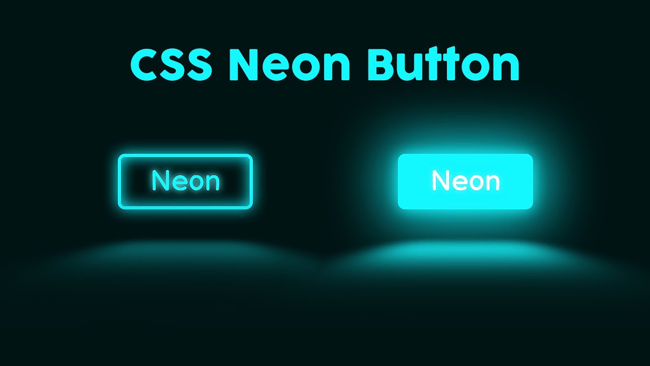Css Neon Button Create A Neon Button With A Reflection Using Css