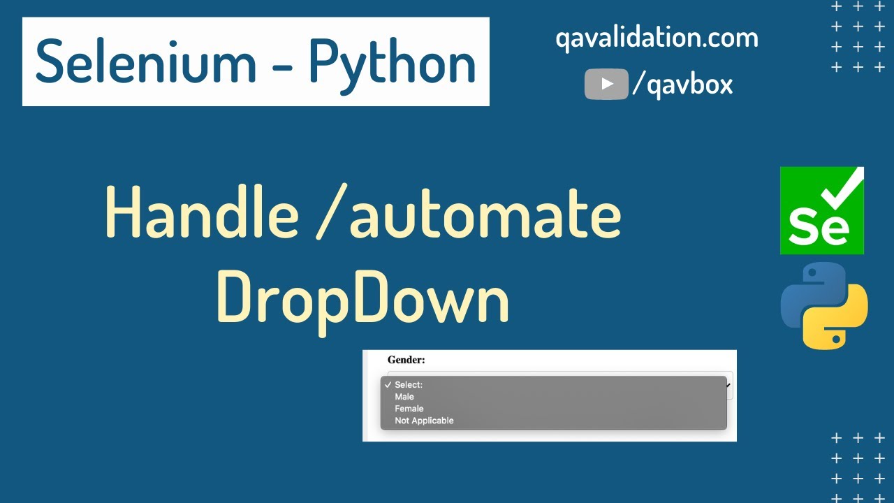 Automate Dropdown Or Select Element Using Selenium Python Library Youtube