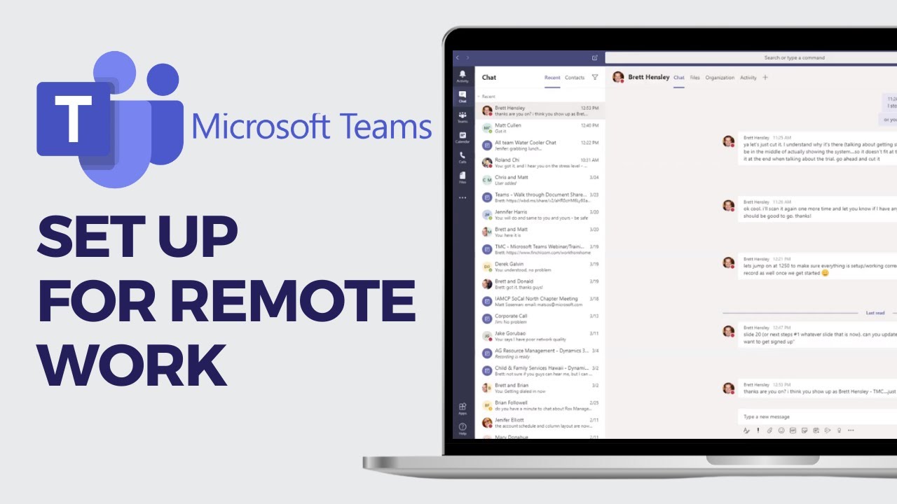 How To Set Up Microsoft Teams For Remote Work Quick Easy Youtube