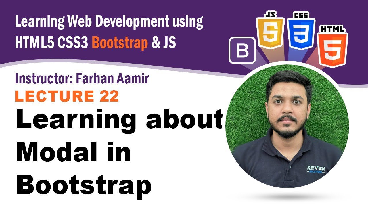 Lecture 22 Learning About Modal In Bootstrap Youtube