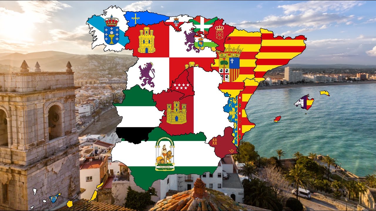 Spanish Regions Flag Map Speedpaint Youtube