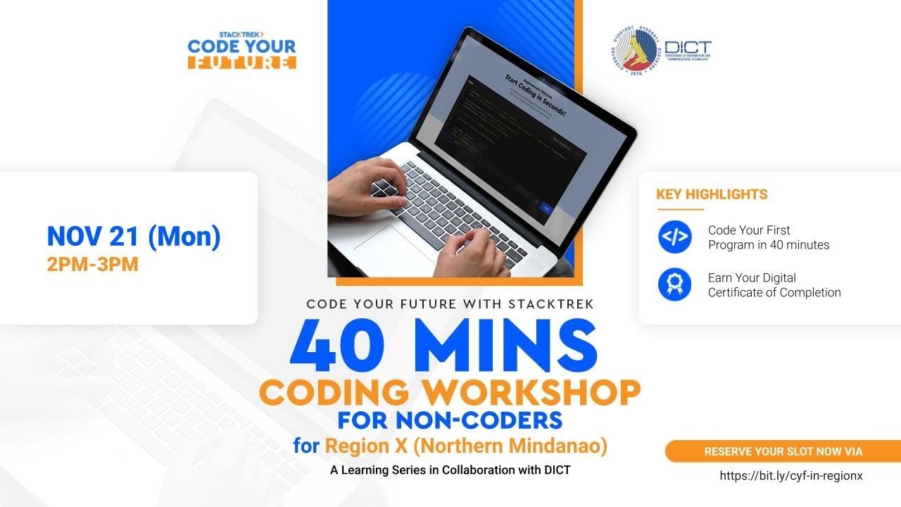 Code Your Future 40 Mins Coding Workshop For Non Coders For Region X