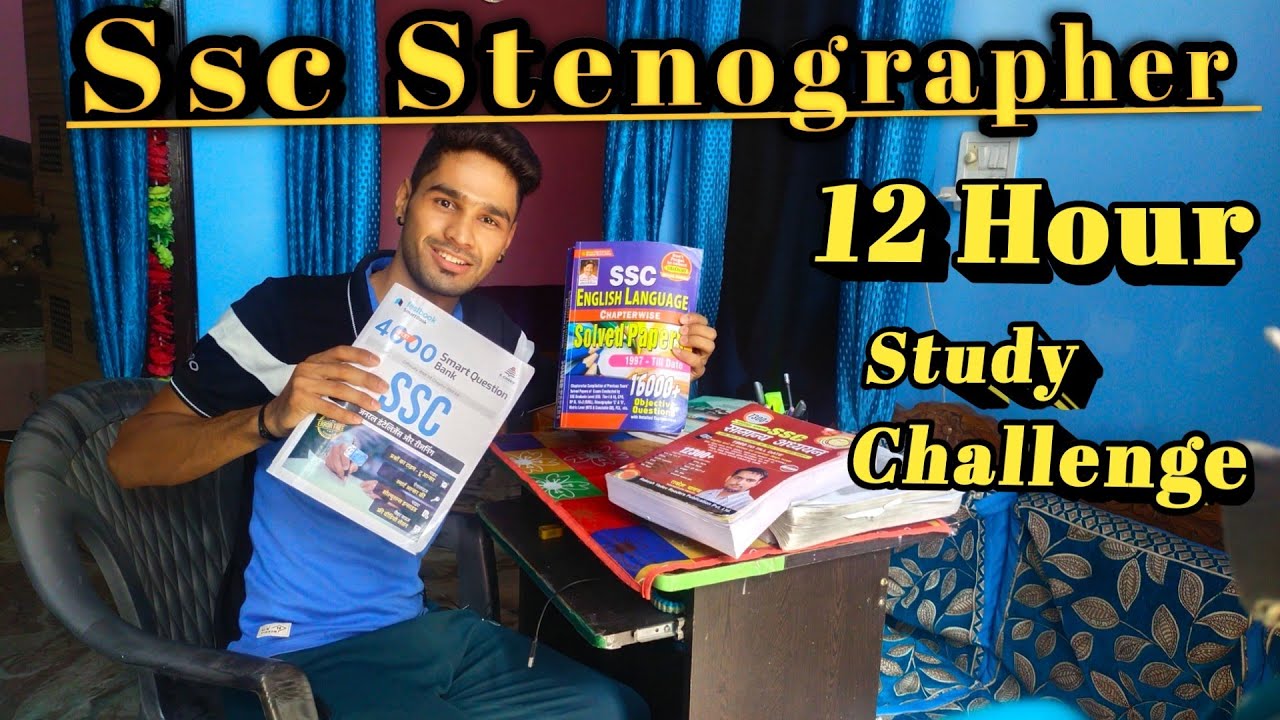 Ssc Aspirations Stenographer 12 Hours Study Vlog Youtube