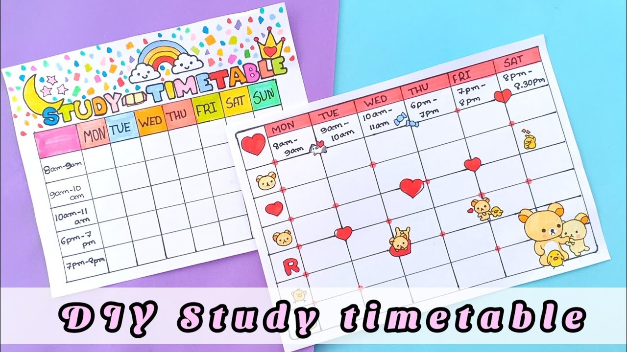 How To Set Up An Effective Study Time Table At Catharine Blanco Blog