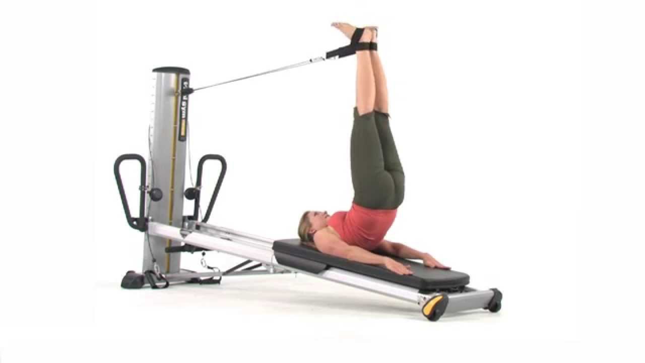 Total Gym Exercise Pilates Dynamic Leg Pulley Work Youtube